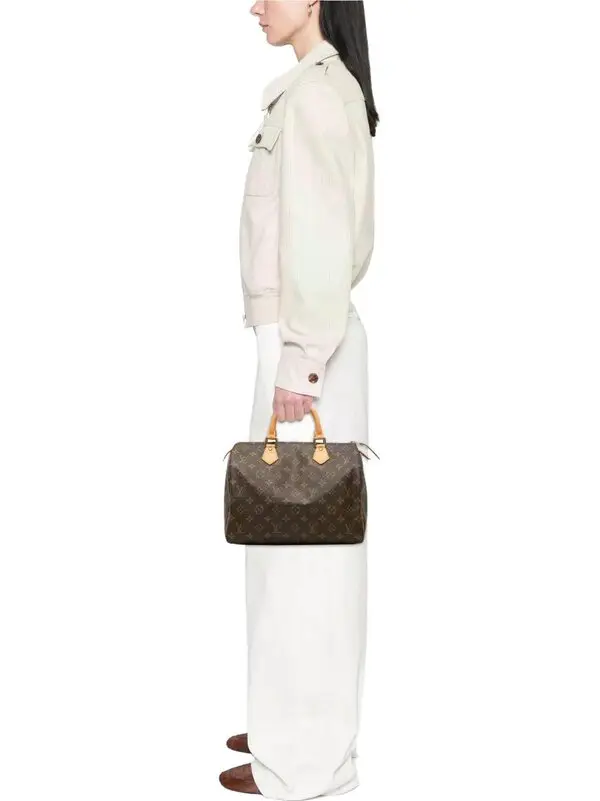LOUIS VUITTON Monogram Speedy 30 Boston Bag - Brown