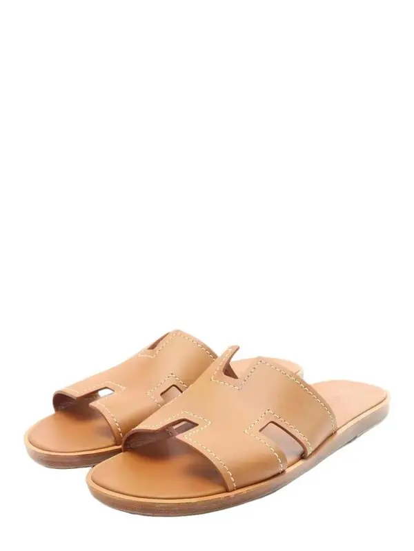 Hermès Oran Flat Sandals - Brown