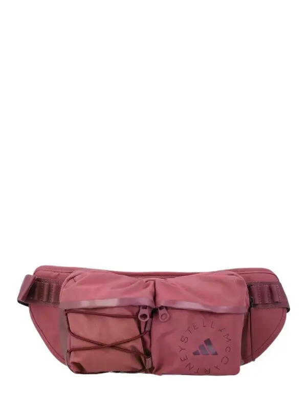 Adidas By Stella McCartney Logo-print Bungee-cord Belt Bag - Red