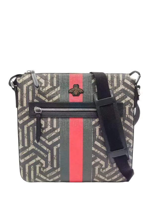 Gucci Gg Kaleido Bee Medium Shoulder Bag - Black