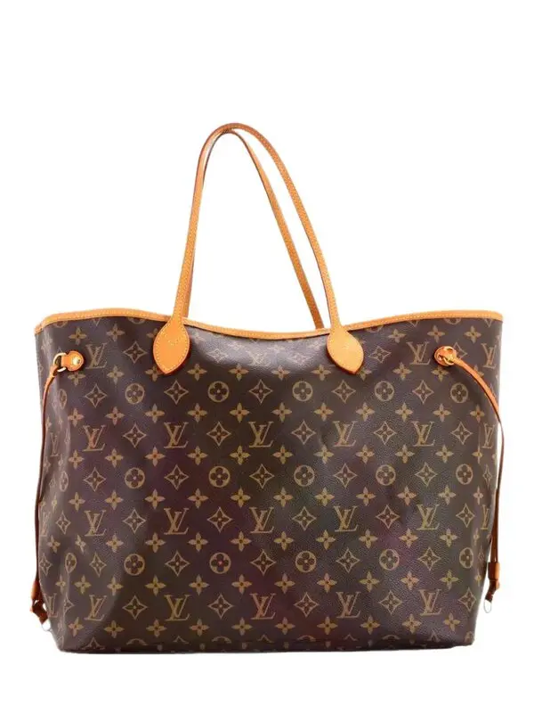 LOUIS VUITTON Neverfull Monogram Canvas Tote Bag - Brown