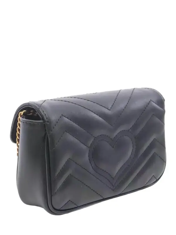 Gucci Super Mini Gg Shoulder Bag - Black