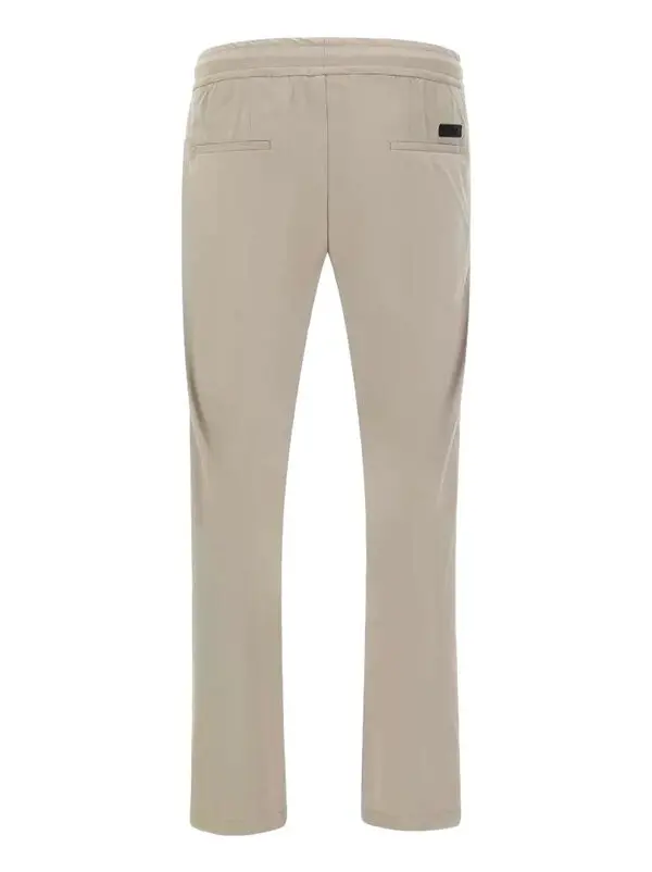 PEOPLE OF SHIBUYA Beige Elasticated Drawstring Waist Trousers - Neutrals