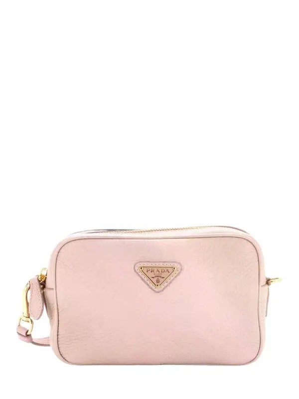 Prada Camera Bag Calfskin Leather Mini Crossbody - Pink