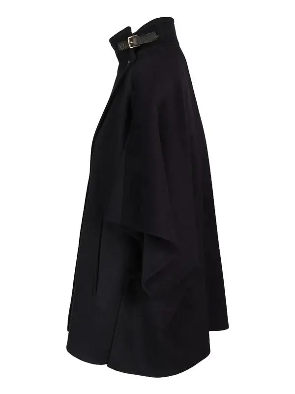 Max Mara Cape With Buckle Detail - Blue