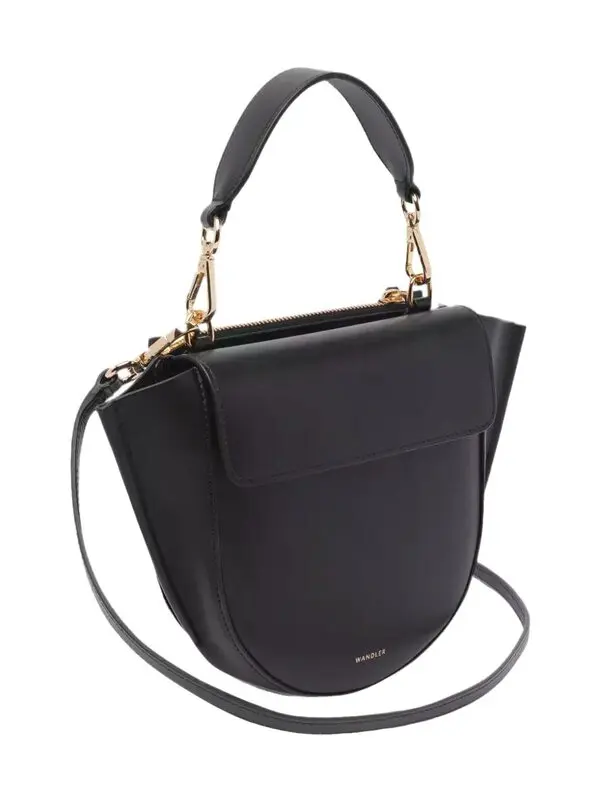 WANDLER Mini Hortensia Clutch Bag - Black