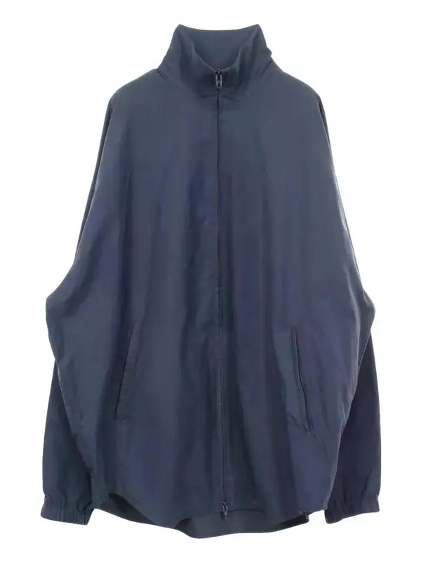 Balenciaga Logo Embroidered Lightweight Jacket - Blue