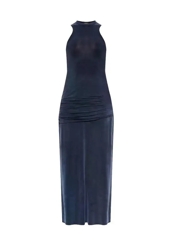 IRO PARIS Eclose Ruched Sleeveless Maxi Dress - Blue