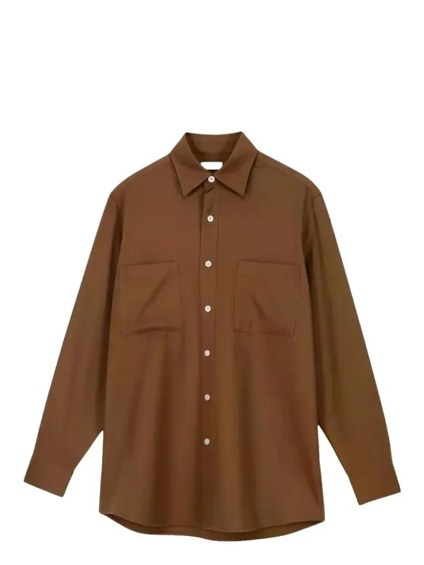 CELLAR DOOR Patch Pocket Shirt - Brown