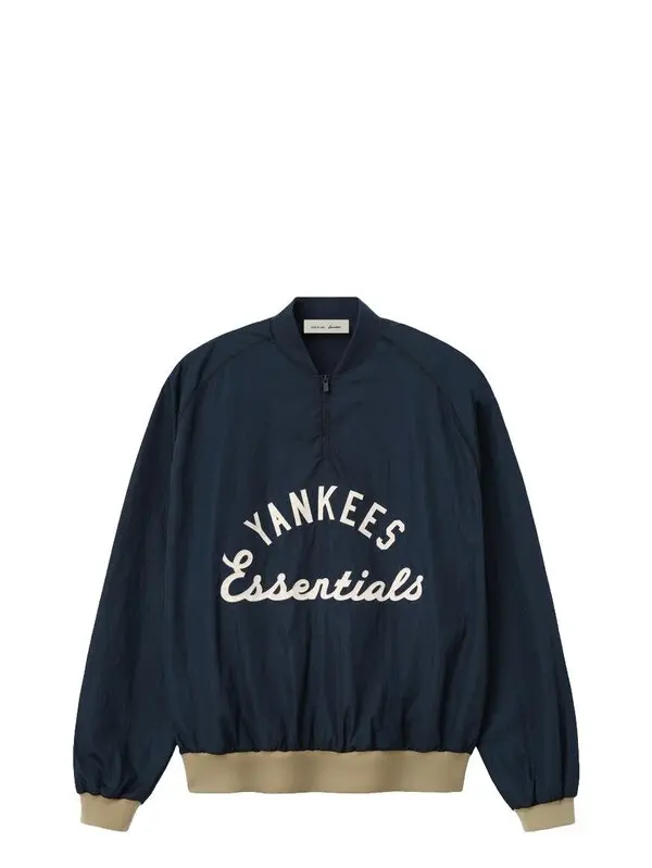Fear Of God Yankees Half Zip Pullover Dark Sapphire - Blue