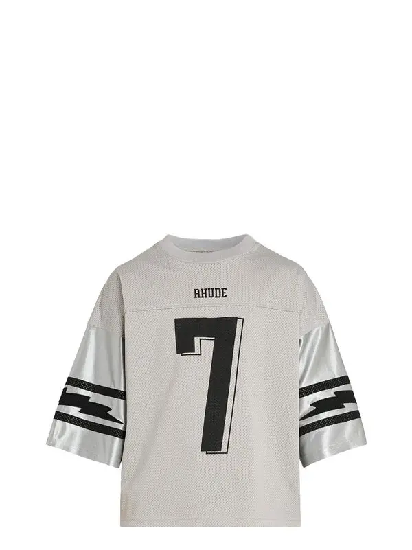 Rhude Lightning Football Jersey - Gray