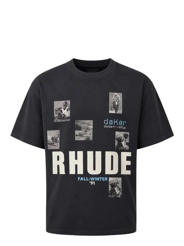 Rhude Winter 91 Rallye Tee Vintage And - Black