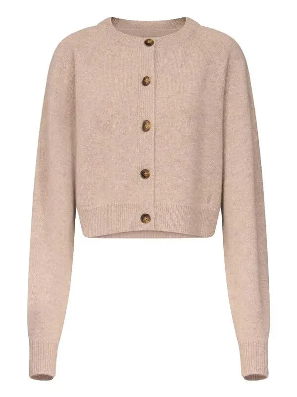 Loulou De Saison Heike Cashmere Cardigan - Beige