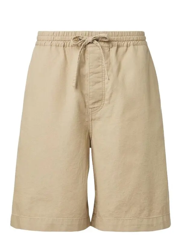 Loewe Cotton Elasticated Waist Shorts - Beige