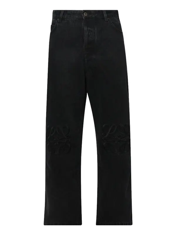 Loewe Anagram Baggy Jeans - Black