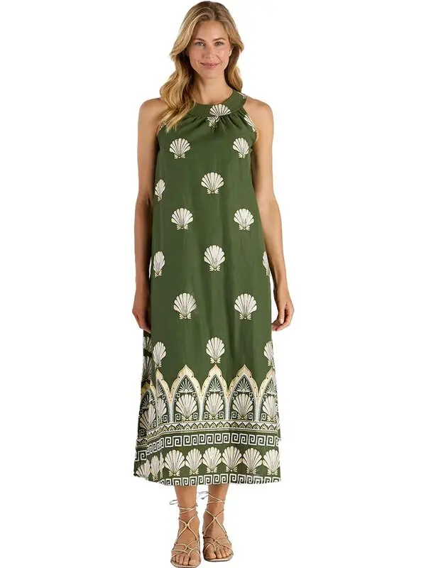 Jude Connally Audra Dress - Gilded Shell Loden