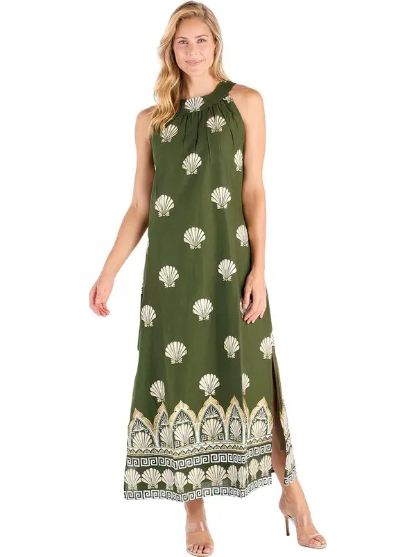Jude Connally Audra Dress - Gilded Shell Loden