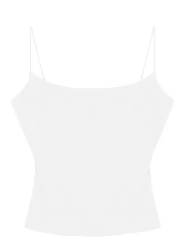 MUTE BY JL Padded Slim Strap Cami - White