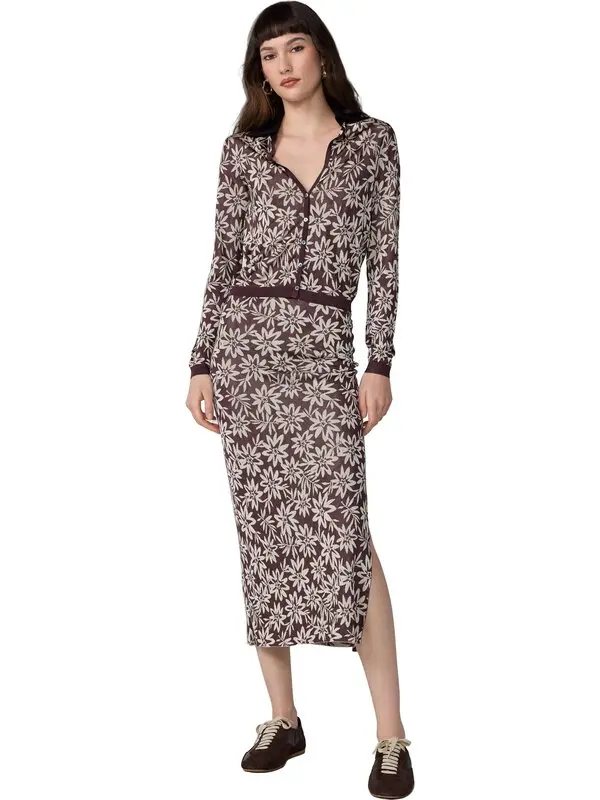 Diane Von Furstenberg Rae Knit Top - Thistle Brown