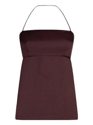 Liu Jo Halterneck Sleeveless Top - Brown