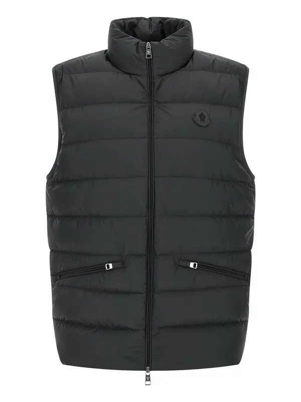 Moncler Lechtal Quilted Puffer Vest - Black