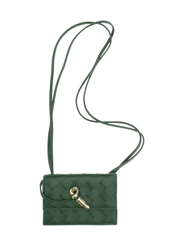 Bottega Veneta Andiamo Badge Holder - Green
