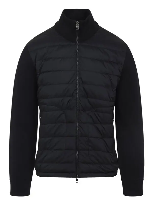 Moncler Cardigan Tricot Jacket - Black