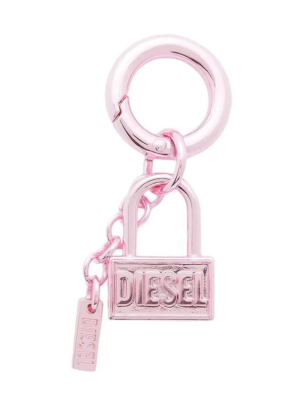 DIESEL® Padlock Charm With Logo Detail - Pink