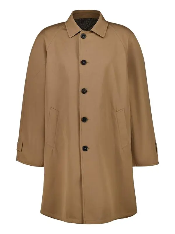 Prada Classic Collared Button-up Jacket - Brown