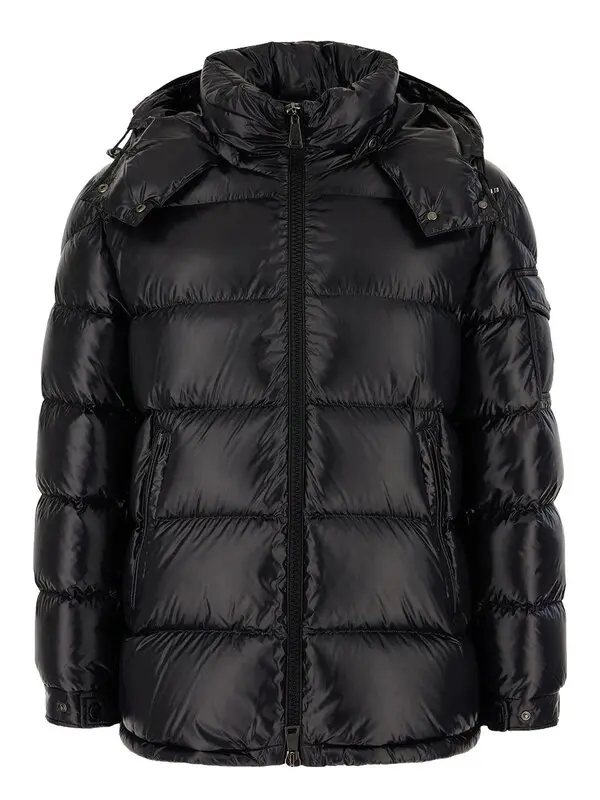 Moncler Maire Hooded Short Down Jacket - Black
