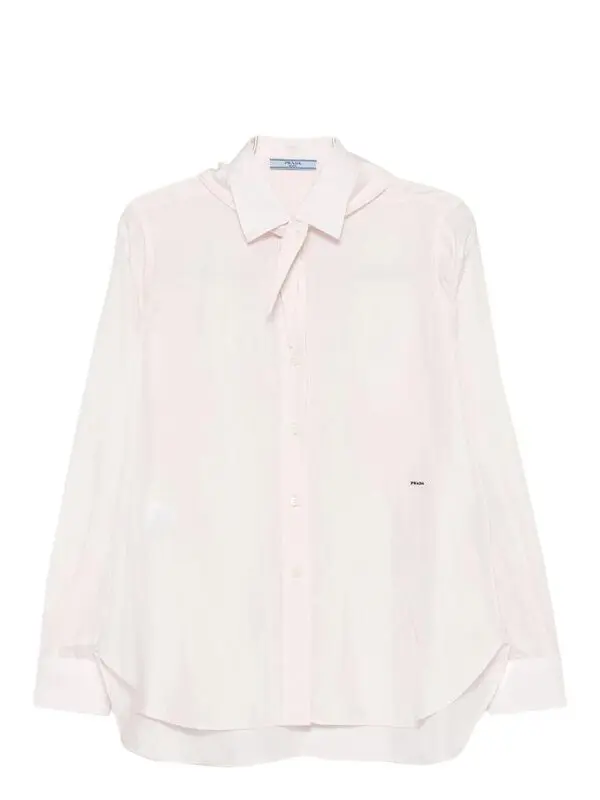 Prada Silk Button-up Shirt - Pink