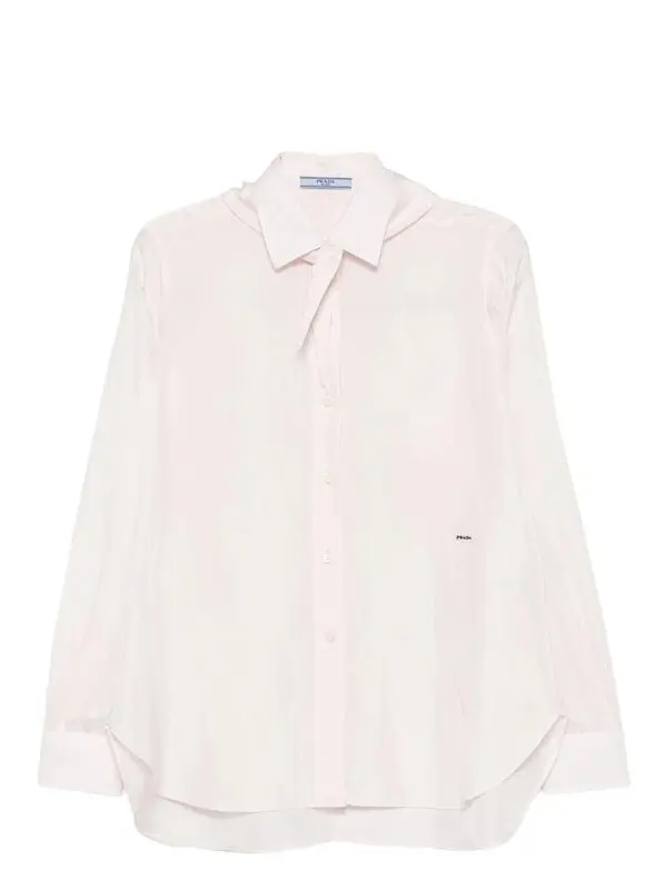 Prada Silk Button-up Shirt - Pink