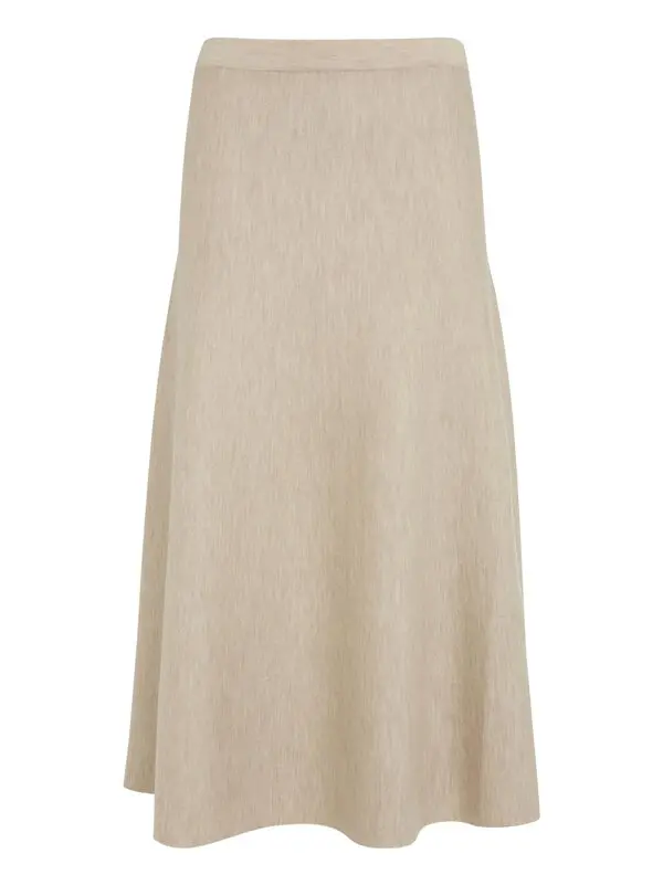 Gabriela Hearst Ribbed Knit Maxi Skirt - Gray