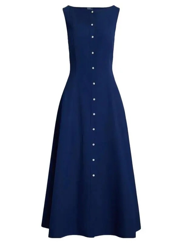Polo Ralph Lauren Boat-neck Maxi Dress - Blue