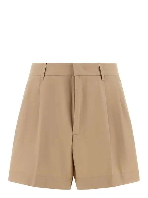 Fabiana Filippi Pleated Tailored Shorts - Beige