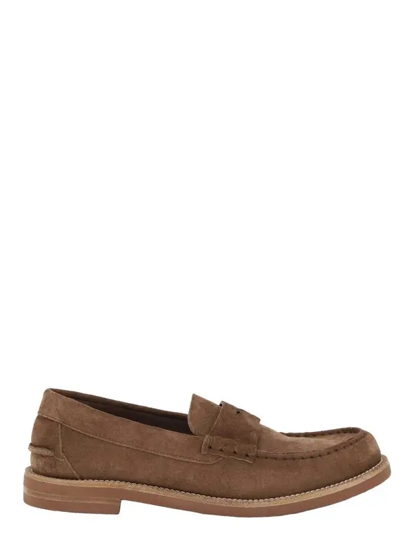 PEDRO GARCIA Sabela Loafers In Suede - Brown