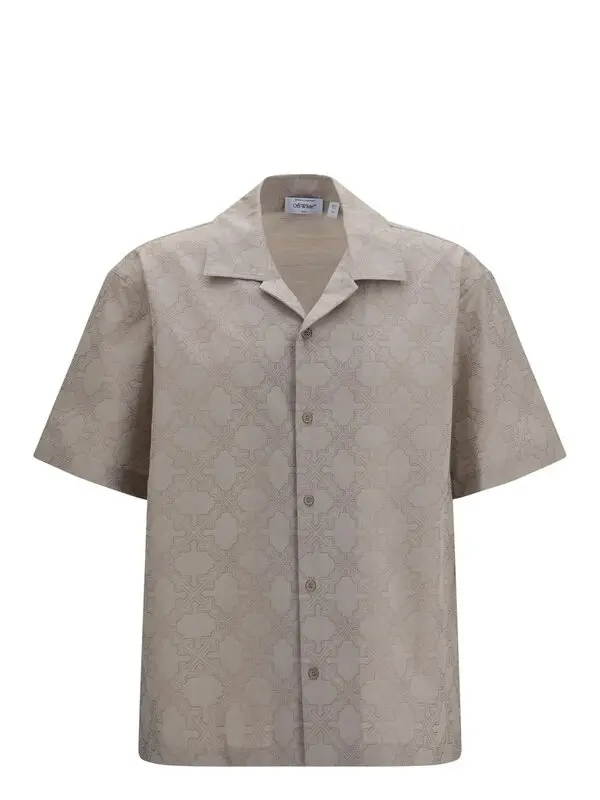 Off-White Arrow Monogram Shirt - Beige