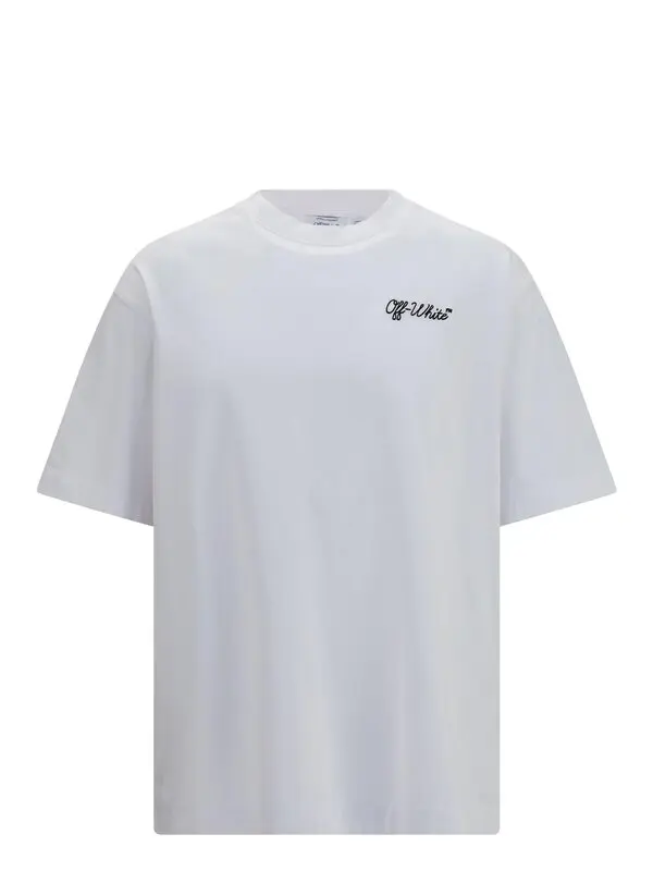 Off-White Script Logo Skate T-shirt Ale - White