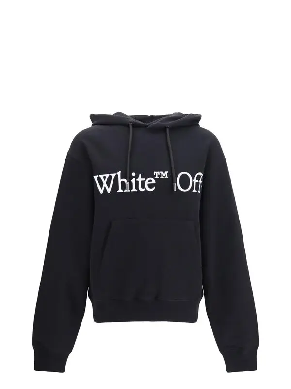 Off-White Bookish Scarf Hoodie - Black