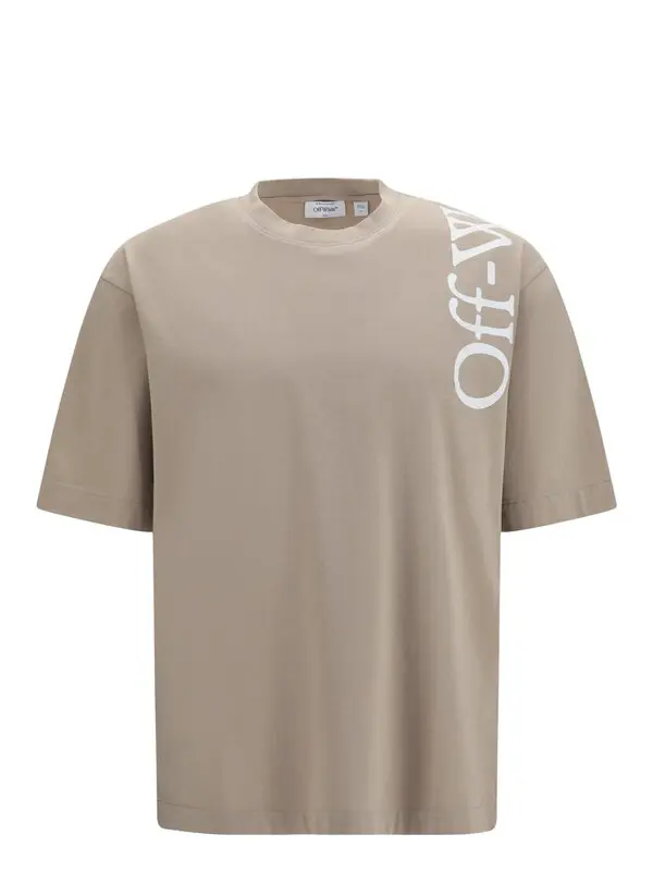 Off-White Vertical Bookish Skate T-shirt Ale - Beige
