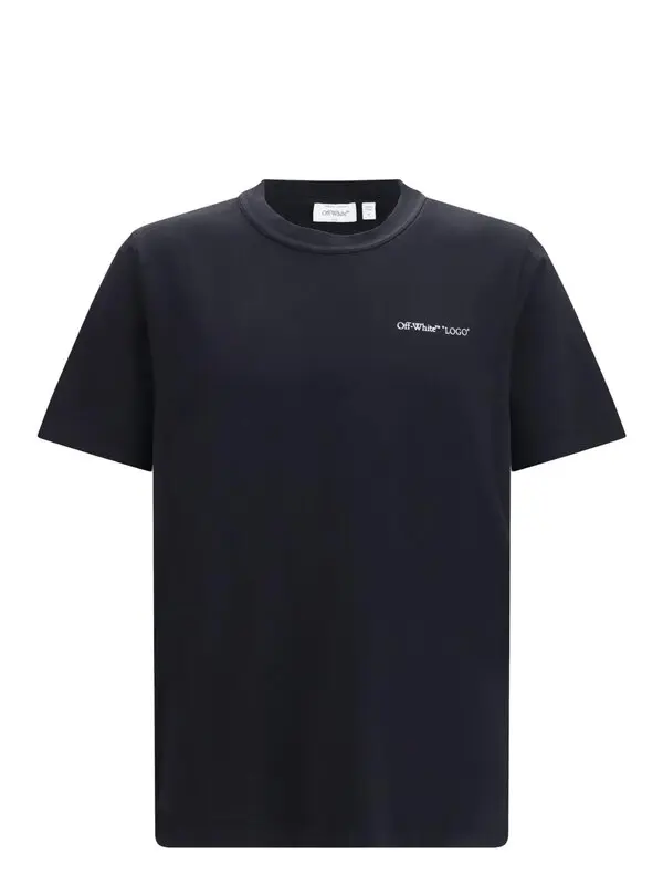 Off-White Logo Quote T-hirt - Black