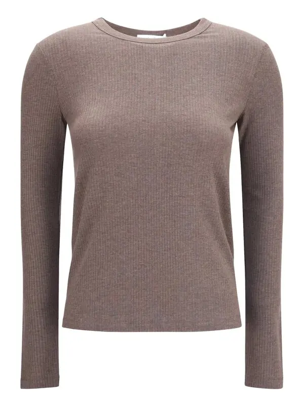Max Mara Ribbed Long-sleeve Sweater - Brown