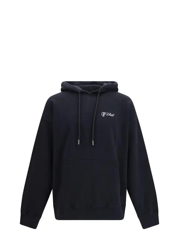 Off-White Script Logo Skate Hoodie - Black