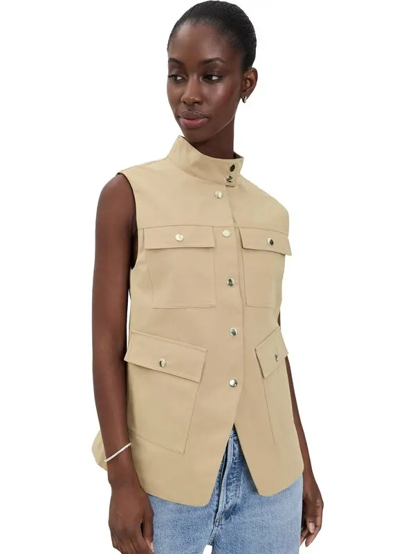 ALIGNE Winnie Pocket Vest - Camel