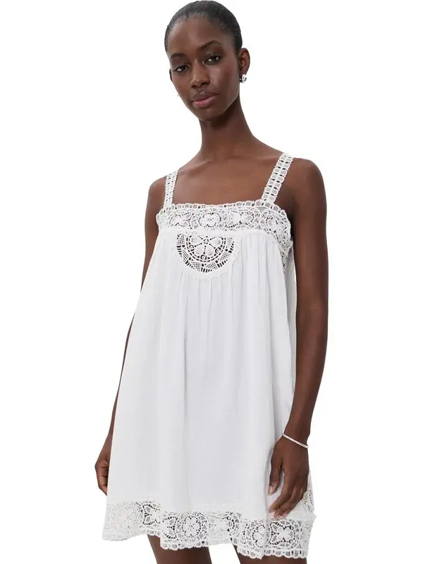 Sea Gardener Tank Dress - Cream