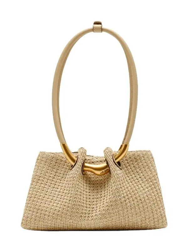 Cult Gaia Asa Shoulder Bag - Natural