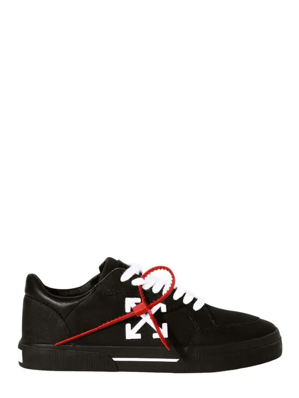 Off-White Low Top Lace-up Sneakers - Black