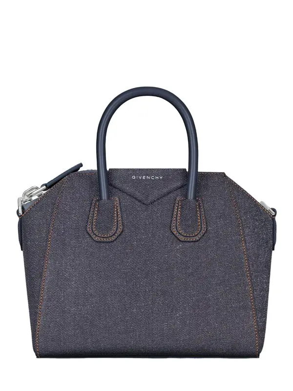 Givenchy Mini Antigona Denim Bag - Indigo
