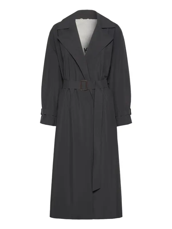 Max Mara Long Sleeve Belted Windbreaker - Black
