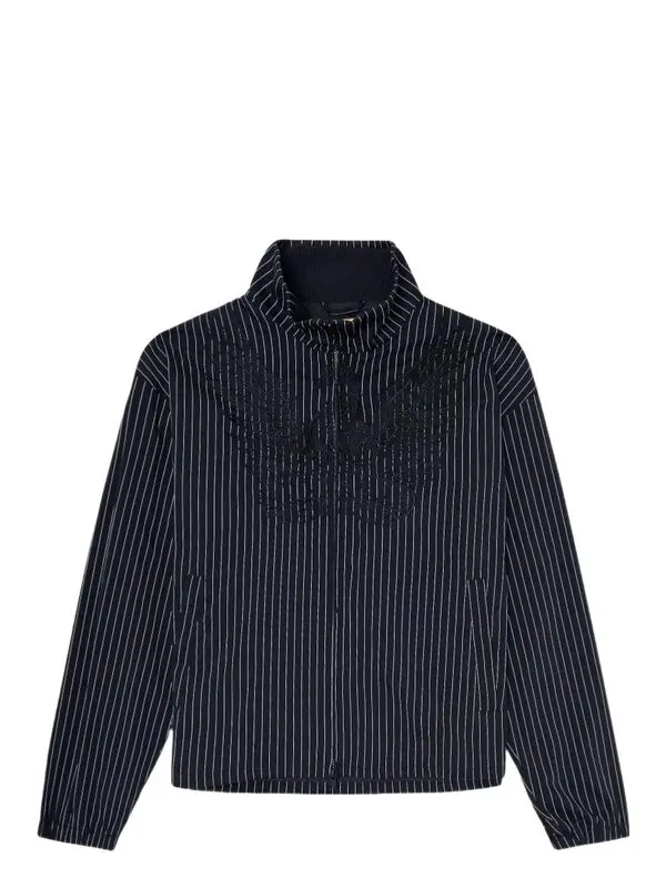DIESEL® Pinstripe Embroidered Jacket - Black